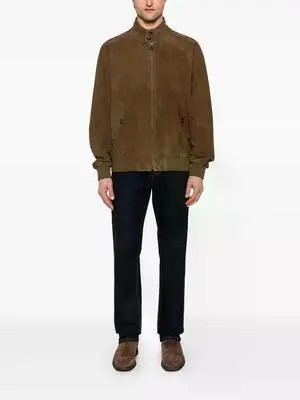 BARACUTA Suede Jacket - Brown