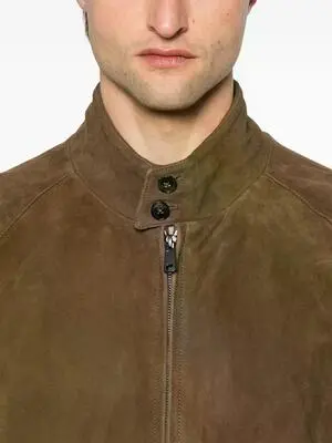 BARACUTA Suede Jacket - Brown