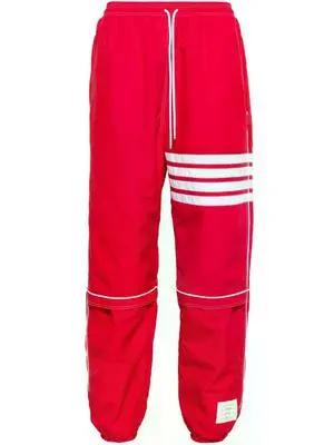 Thom Browne Mid-rise Ripstop Track Trousers - Red