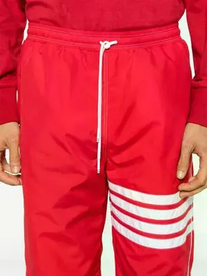 Thom Browne Mid-rise Ripstop Track Trousers - Red