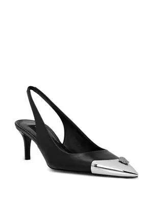 Philipp Plein Skull Strass Slingback Pumps