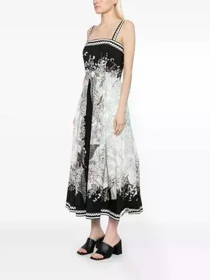 Elie Saab Printed Cotton Dress
