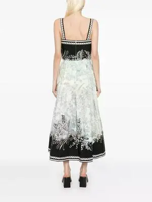 Elie Saab Printed Cotton Dress