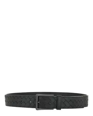 Bottega Veneta Bottega Veneta Intrecciato Leather Belt Nero