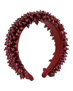 Gucci Beaded Headband - Red