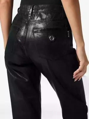 Philipp Plein Coated-finish Trousers