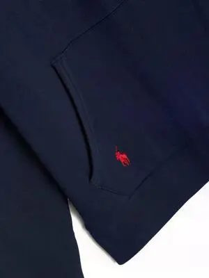 Ralph Lauren Double-knit Logo Hoodie - Blue