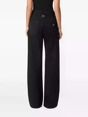 Philipp Plein Wide-leg Jeans - Black