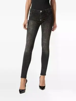 Philipp Plein Crystal-embellished Jeans