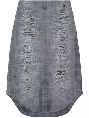 DIESEL® O-tavy Midi Skirt - Grey