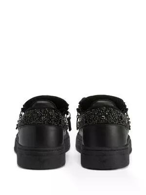 GIUSEPPE ZANOTTI Double-zip Low-top Sneakers - Black