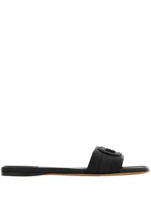 FERRAGAMO Gancini Slide - Black