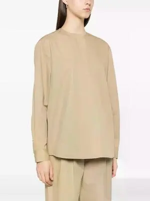 TOTEME Collarless Cotton Shirt