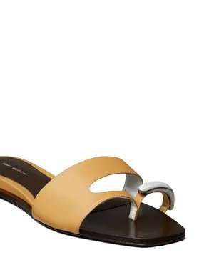 Tory Burch Pierced Slide Sandals - Cantucci