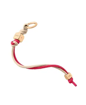 MAISON DE SABRE Leather Wristlet Charm - Saharan Fuchsia