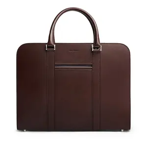 CARL FRIEDRIK Palissy Leather Briefcase - Chocolate