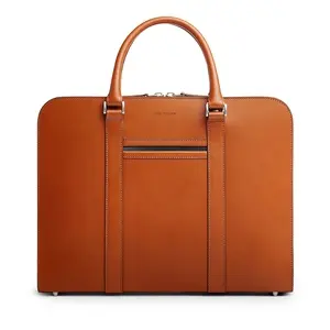 CARL FRIEDRIK Palissy Leather Briefcase - Cognac