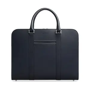 CARL FRIEDRIK Palissy Leather Briefcase - Navy