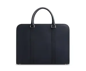 CARL FRIEDRIK Palissy Leather Briefcase - Navy