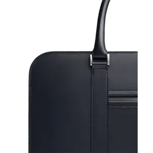 CARL FRIEDRIK Palissy Leather Briefcase - Navy