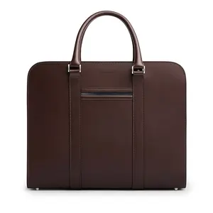 CARL FRIEDRIK Palissy Double Briefcase - Chocolate