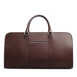 CARL FRIEDRIK Palissy Leather Weekend Bag - Chocolate