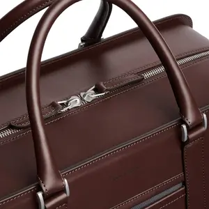 CARL FRIEDRIK Palissy Leather Weekend Bag - Chocolate