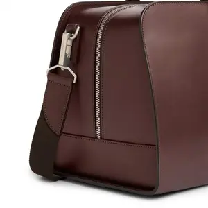 CARL FRIEDRIK Palissy Leather Weekend Bag - Chocolate