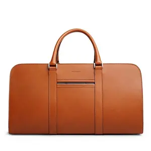 CARL FRIEDRIK Palissy Leather Weekend Bag - Cognac