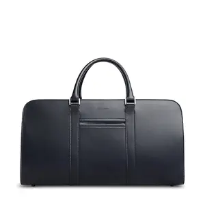 CARL FRIEDRIK Palissy Leather Weekend Bag - Navy