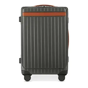 CARL FRIEDRIK Carry On X Spinner Suitcase - Grey/cognac
