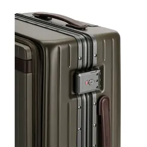 CARL FRIEDRIK Carry On X Spinner Suitcase - Olive/chocolate