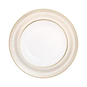 THE MARTHA, BY BACCARAT Arcadia Soup Plate, Set Of 2 - Gold