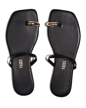 Tkees Colette Leather Sandals - Sable