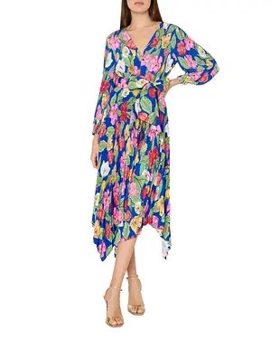MILLY Liora Tulip Dress - Royal Blue Multi