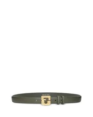 Gerard Darel Le Lauren Leather Belt - Khaki