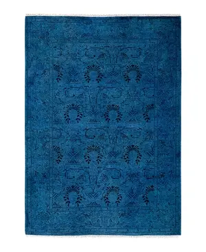 Bloomingdale'S Fine Vibrance M1521 Area Rug, 4'2 X 5'10 Blue