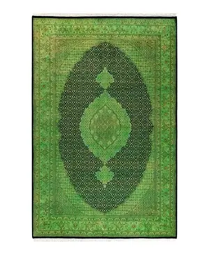 Bloomingdale'S Fine Vibrance M1758 Area Rug, 6'1 X 9'3 - Green