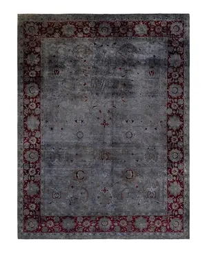 Bloomingdale'S Fine Vibrance M1346 Area Rug, 9'1 X 11'9 - Gray