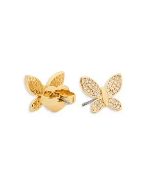 Kate Spade New York Pave Butterfly Stud Earrings
