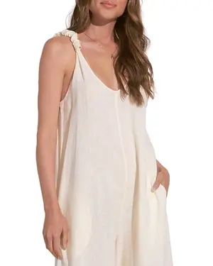 Elan V-neck Tank Jumpsuit - White