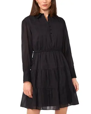 1.State Collared Button Front Shirt Dress