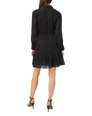 1.State Collared Button Front Shirt Dress