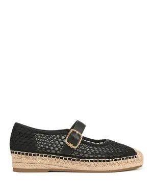 Sam Edelman Mackie Mesh Espadrille Flats - Black