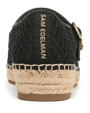 Sam Edelman Mackie Mesh Espadrille Flats - Black