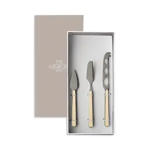 MEPRA Fantasia 3 Piece Cheese Knife Set - Sesame