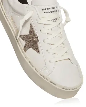 GOLDEN GOOSE Hi Star Low Top Sneakers - White/biege