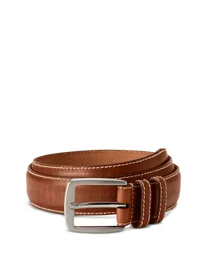 Allen Edmonds Yukon Leather Belt - Brown