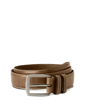 Allen Edmonds Yukon Leather Belt - Natural