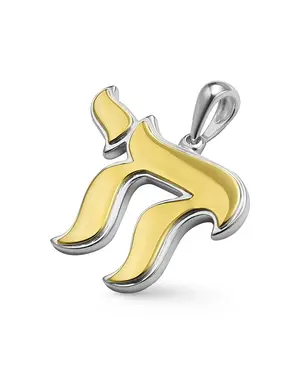 Lagos 18k Yellow Gold And Sterling Anthem Chai Amulet Pendant